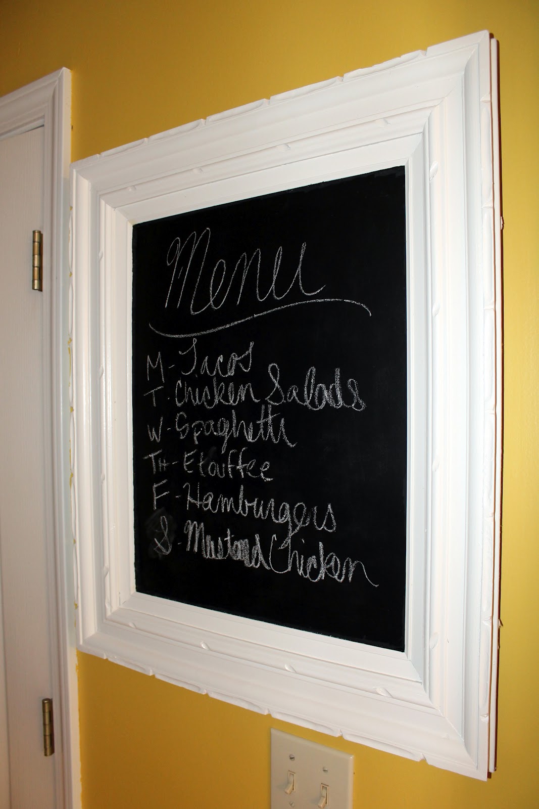 Lombardo Lagniappe: DIY Chalkboard Message Board