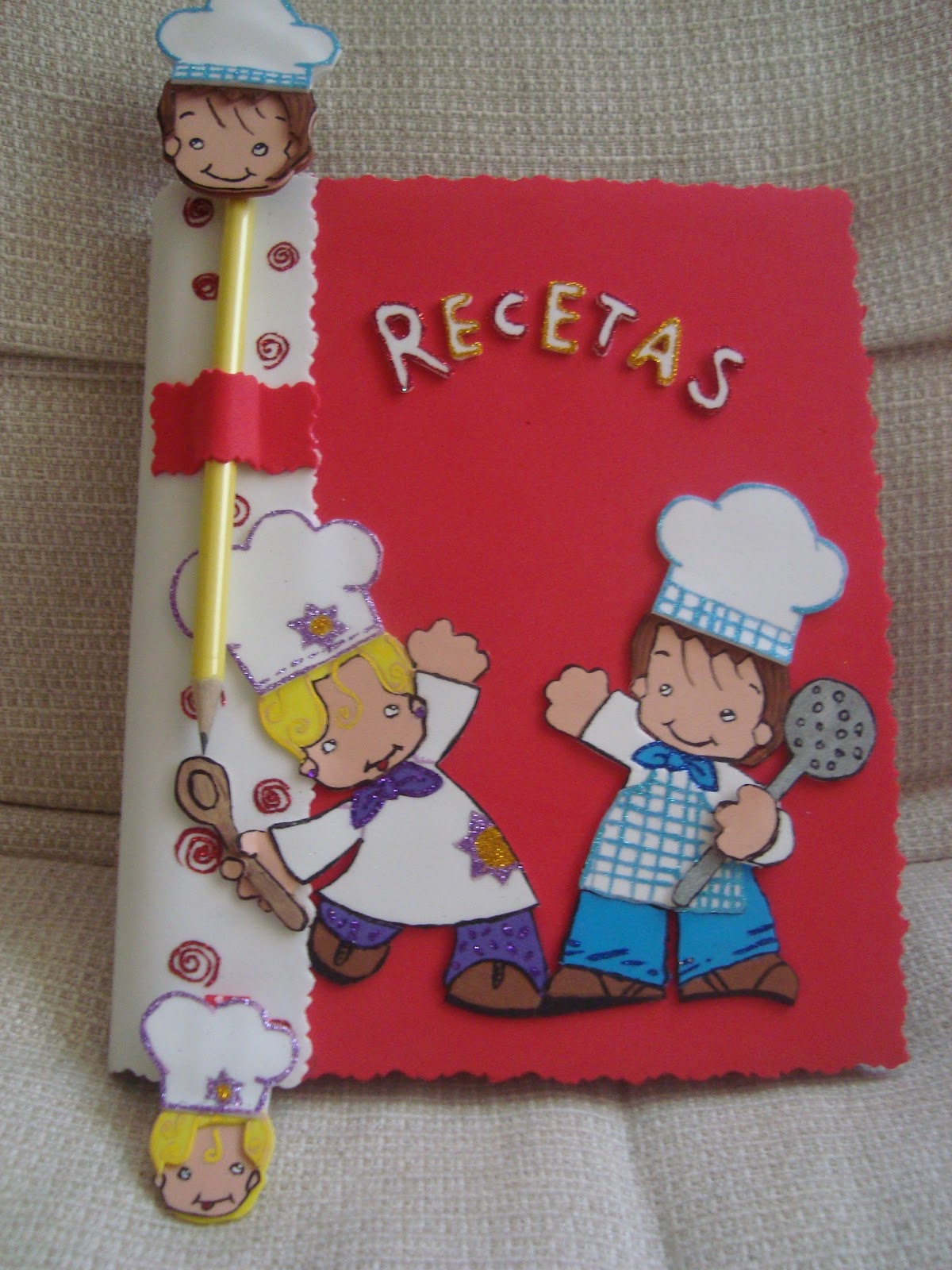 el baul de las manualidades: RECETARIO DE COCINA