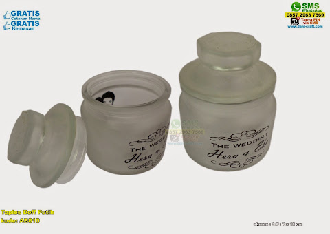 Mug Doff Putih Emboss | Souvenir Pernikahan