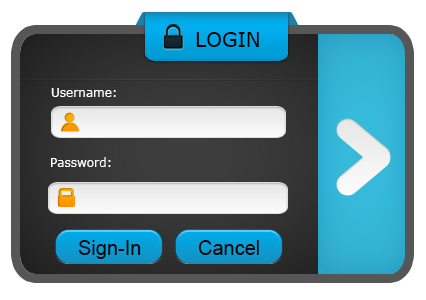 Template Login PSD | Desain Grafis