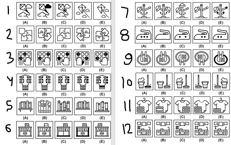 RRB ALP PSYCHO - MEMORY TEST - OBJECT MEMORY PRACTICE TEST