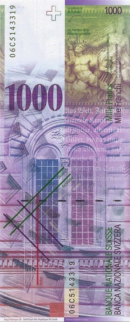 1000 Swiss Francs|World Banknotes & Coins Pictures | Old Money, Foreign ...