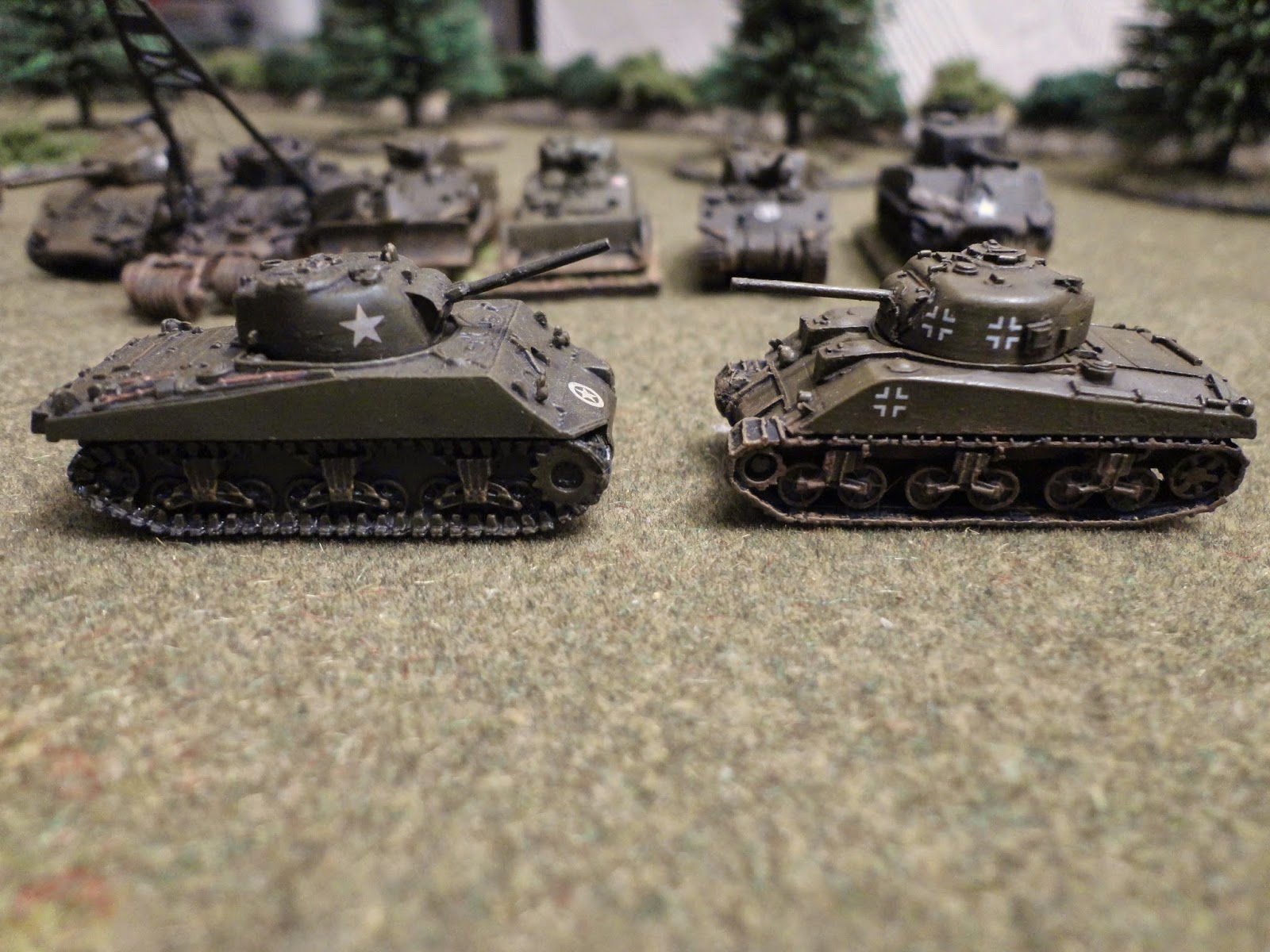 10/ 12mm WW2 and 6mm Napoleonic gaming: Sherman comparison - variants ...