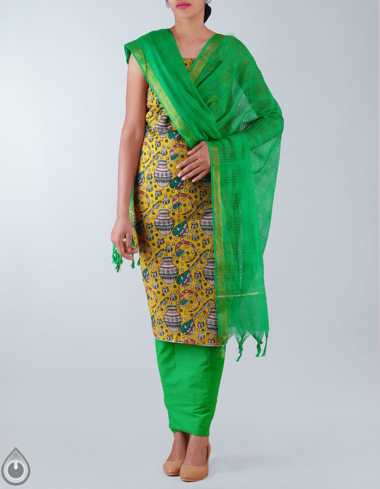 Handloom Salwar Kameez : TRANDY LATEST KALAMKARI HANDLOOM COTTON ...