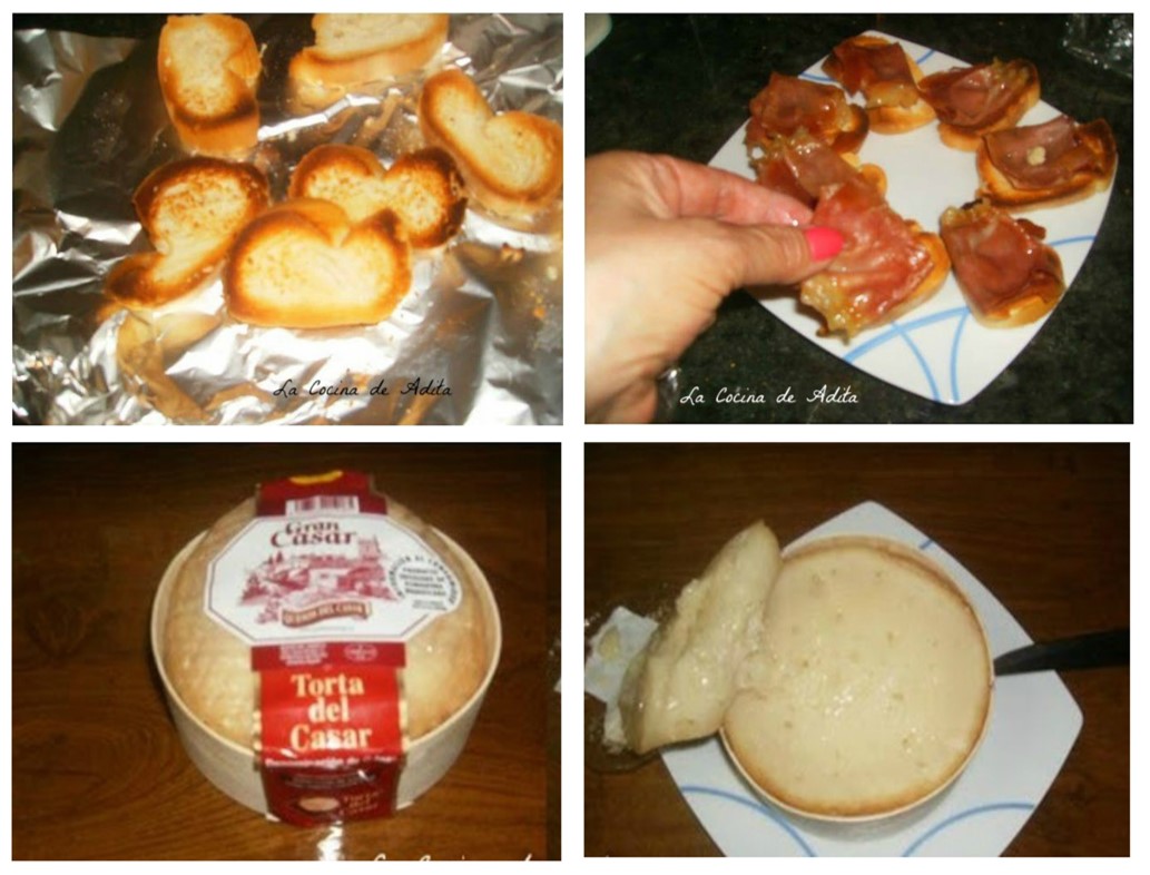 Tapa torta del casar con jamón - La Cocina De adita