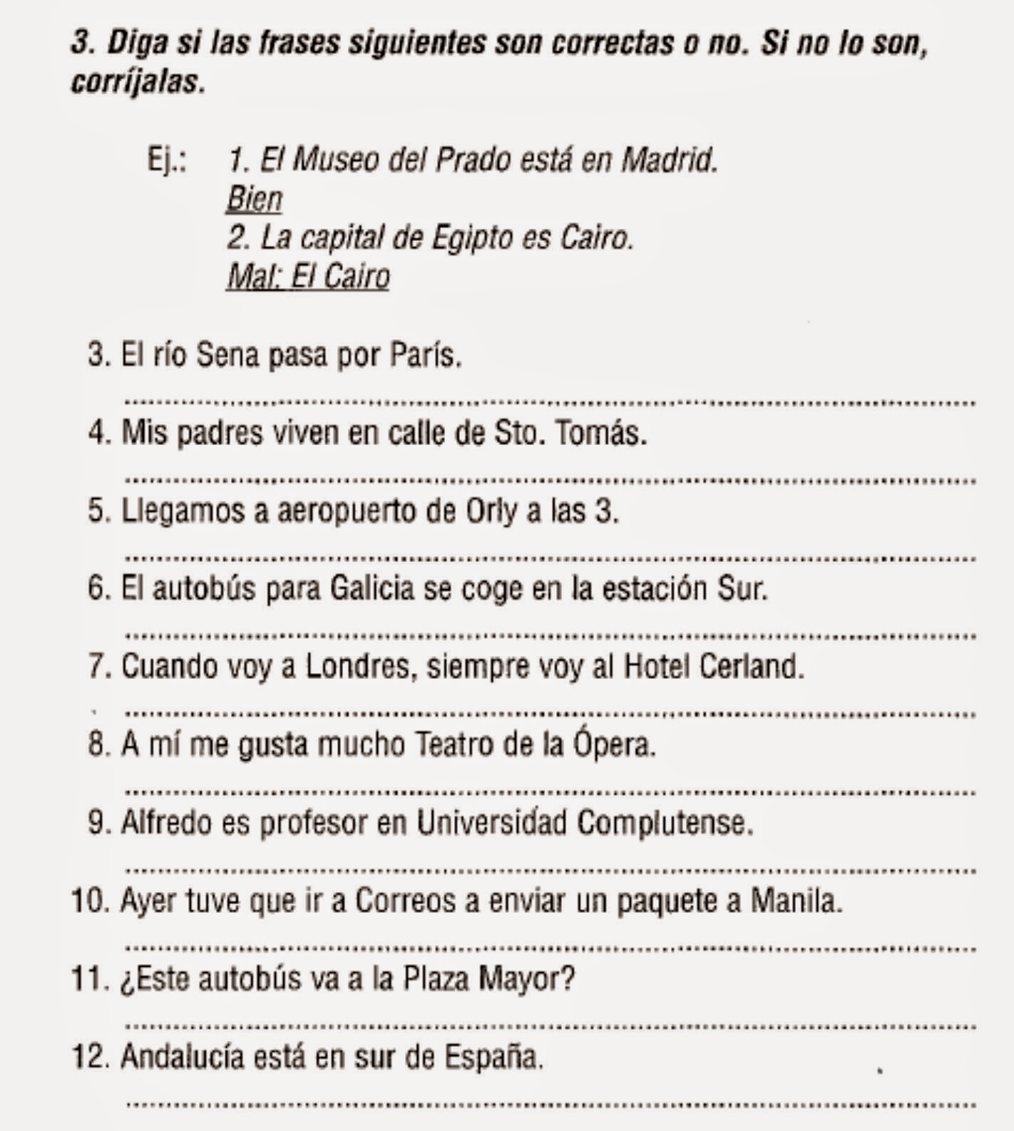 ¡Aprende Español! : LOS ARTÍCULOS DETERMINADOS E INDETERMINADOS (A1)