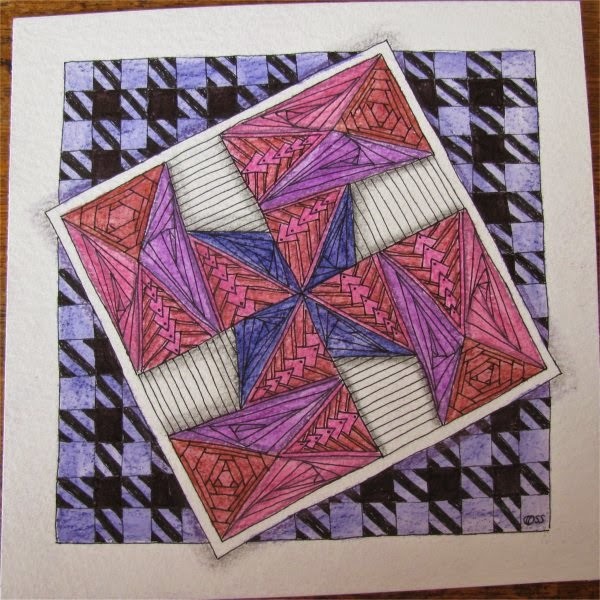Tickled To Tangle: "It's a String Thing" #54 Tiles