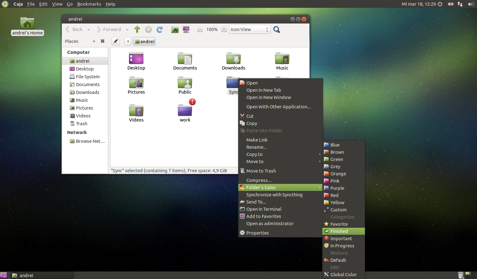 Nautilus, Nemo And Caja Extension `Folder Color` Sees New Release ~ Web ...