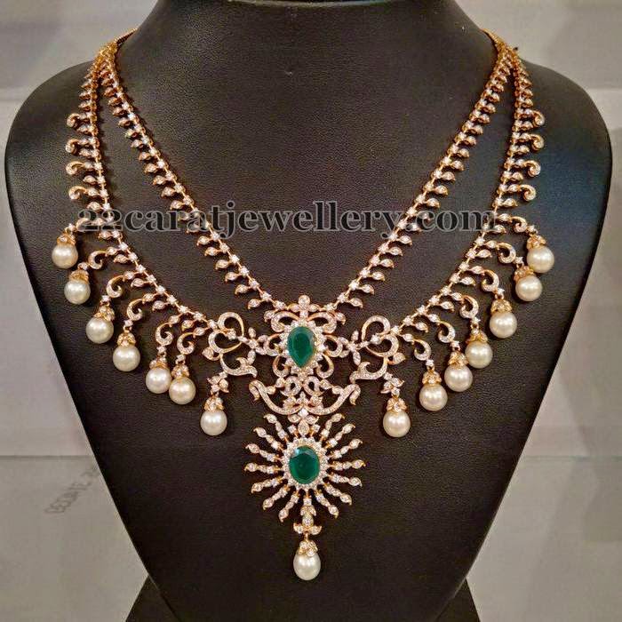 Classic Diamond Set with Emeralds - Jewellery Designs