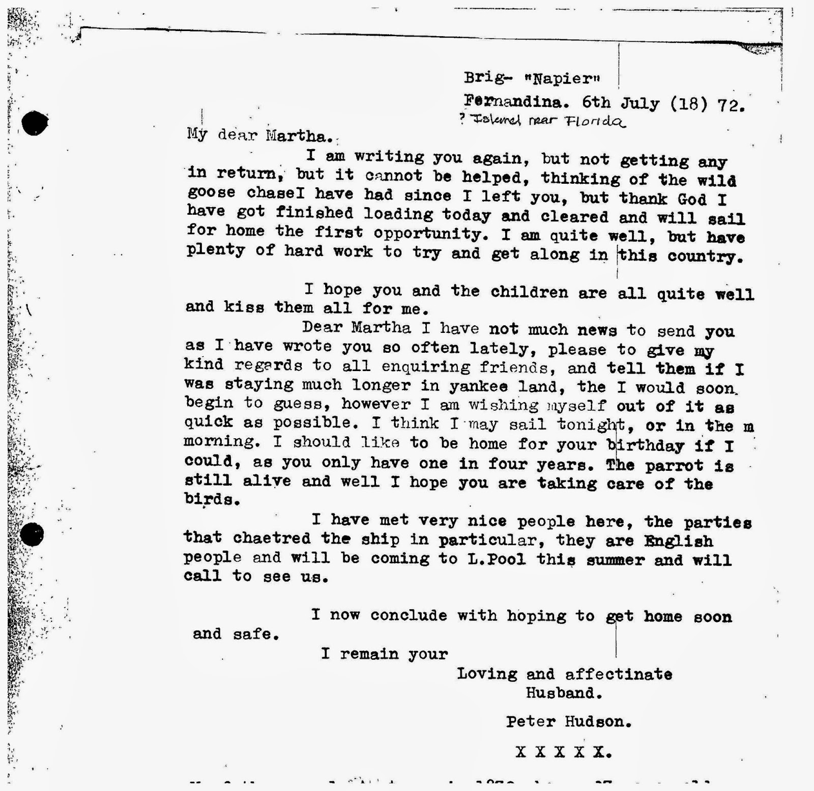 Hudson Journeys: Peter Hudson 1837-1872