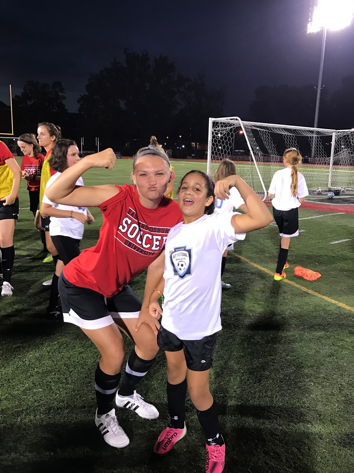 ESU Warriors Women's Soccer: Keystone youth soccer joins the warriors!