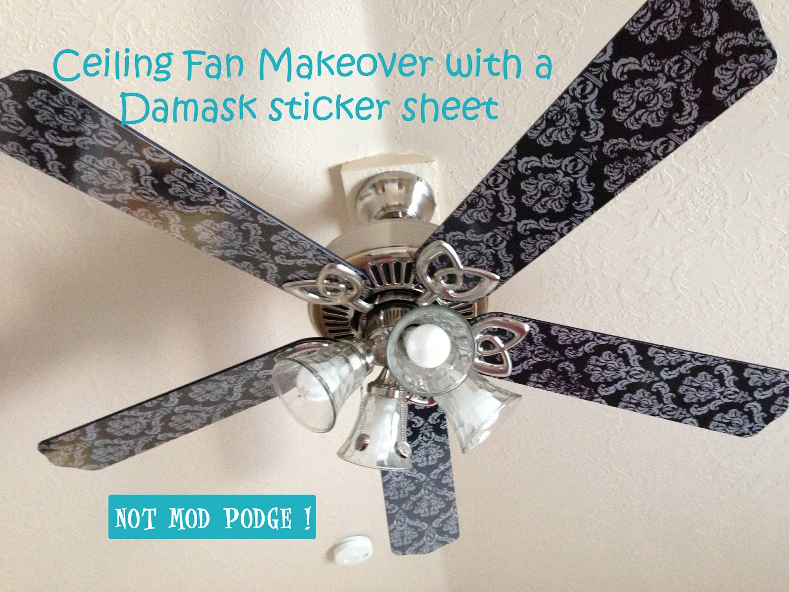 Oh the things you can do with Stickers...: Project... Ceiling Fan