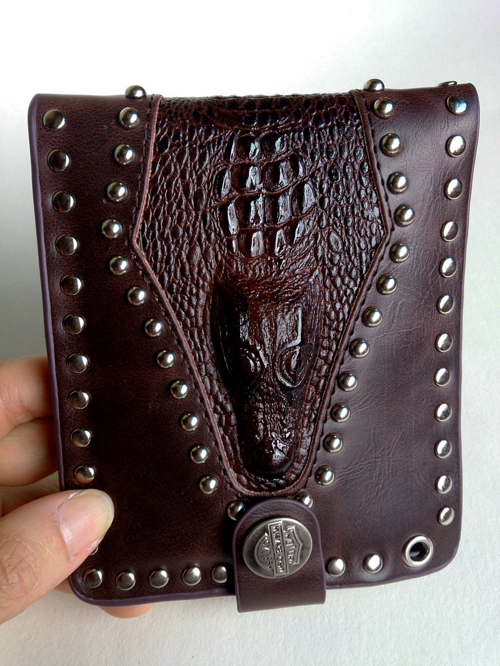 Gothic Steampunk Alternative Subculture Styles: Men Crocodile Leather ...