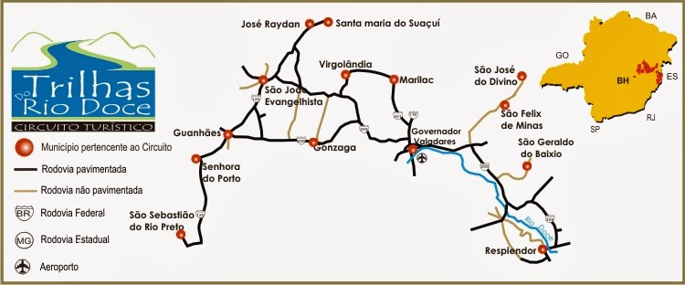 Circuito Turístico Trilhas do Rio Doce - Aminbra