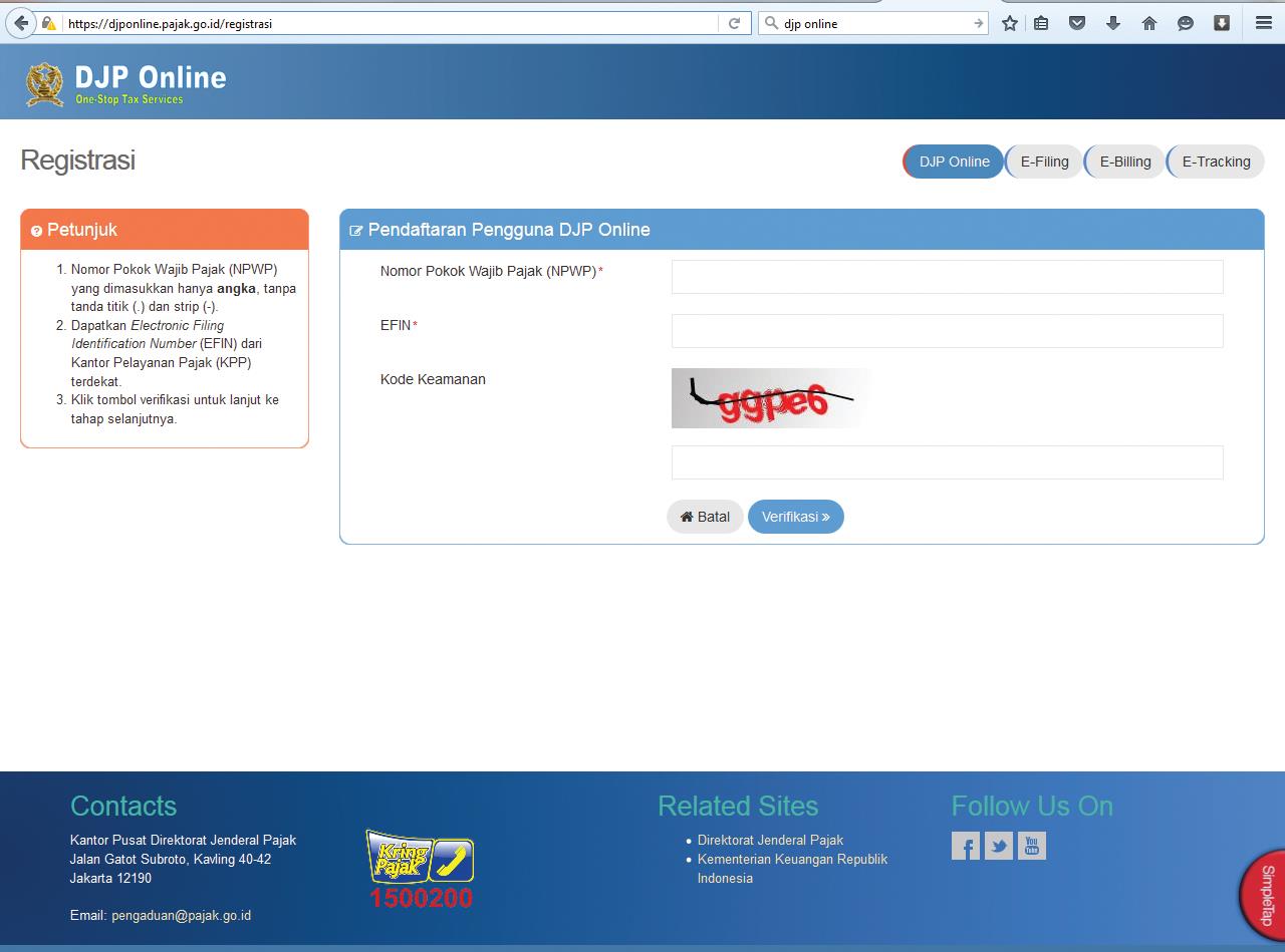 Tutorial SPT Tahunan Secara Online e-Filing Melalui layanan DJP Online ...