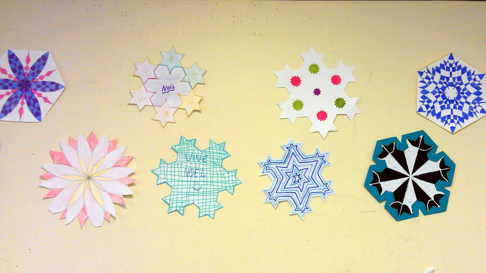 AlgoRythmes: Les 6èmes à l'heure d'hiver : Flocon de Von Koch