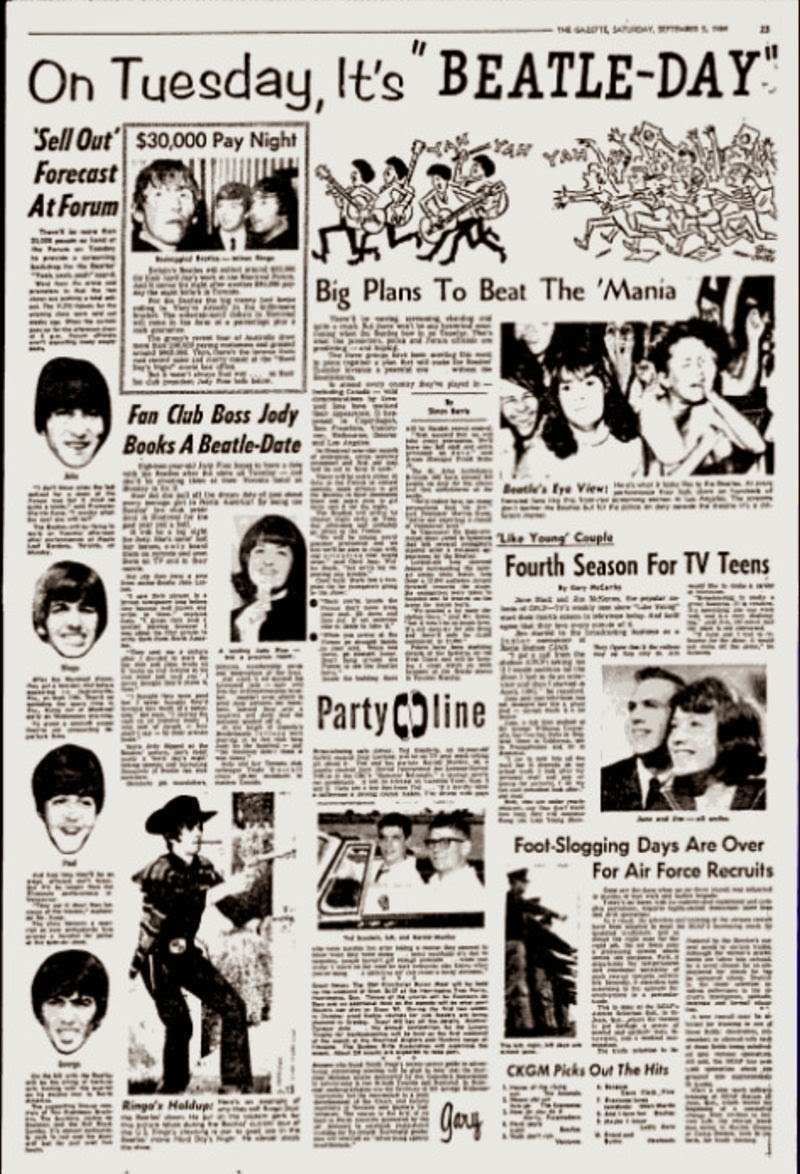 The Beatles In The News: The Beatles - The Montreal Gazette (Canada ...