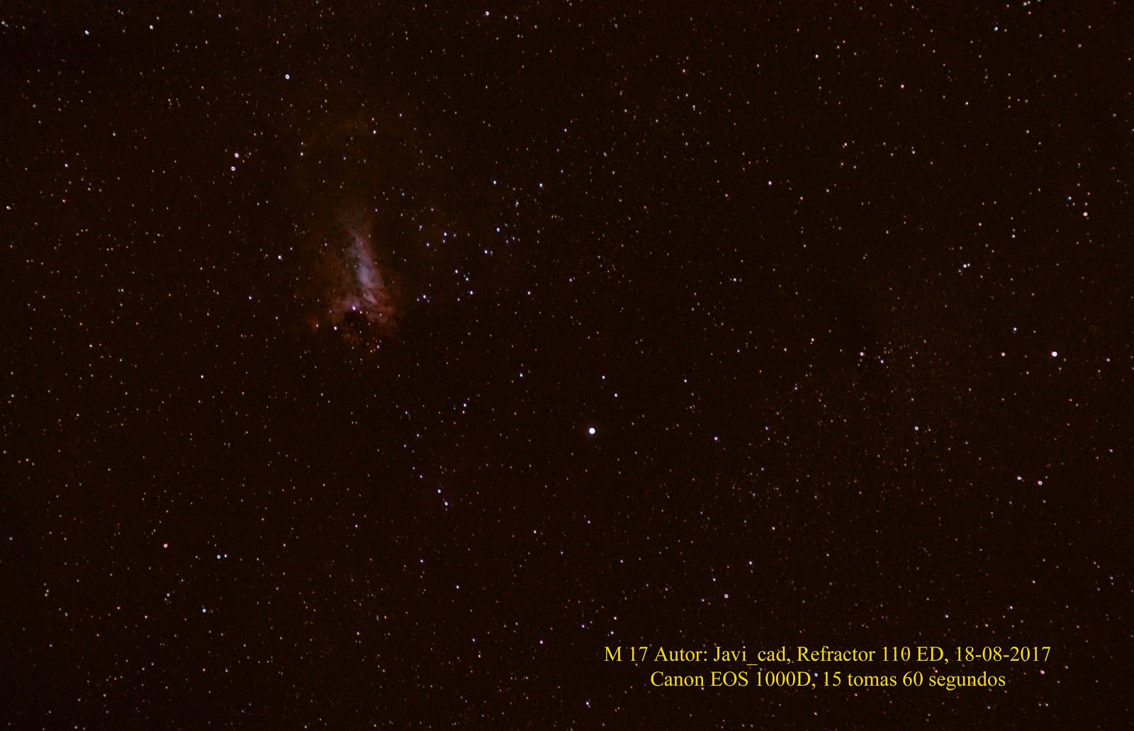 Observando el Universo: Messier 17 - Nebulosa Omega.