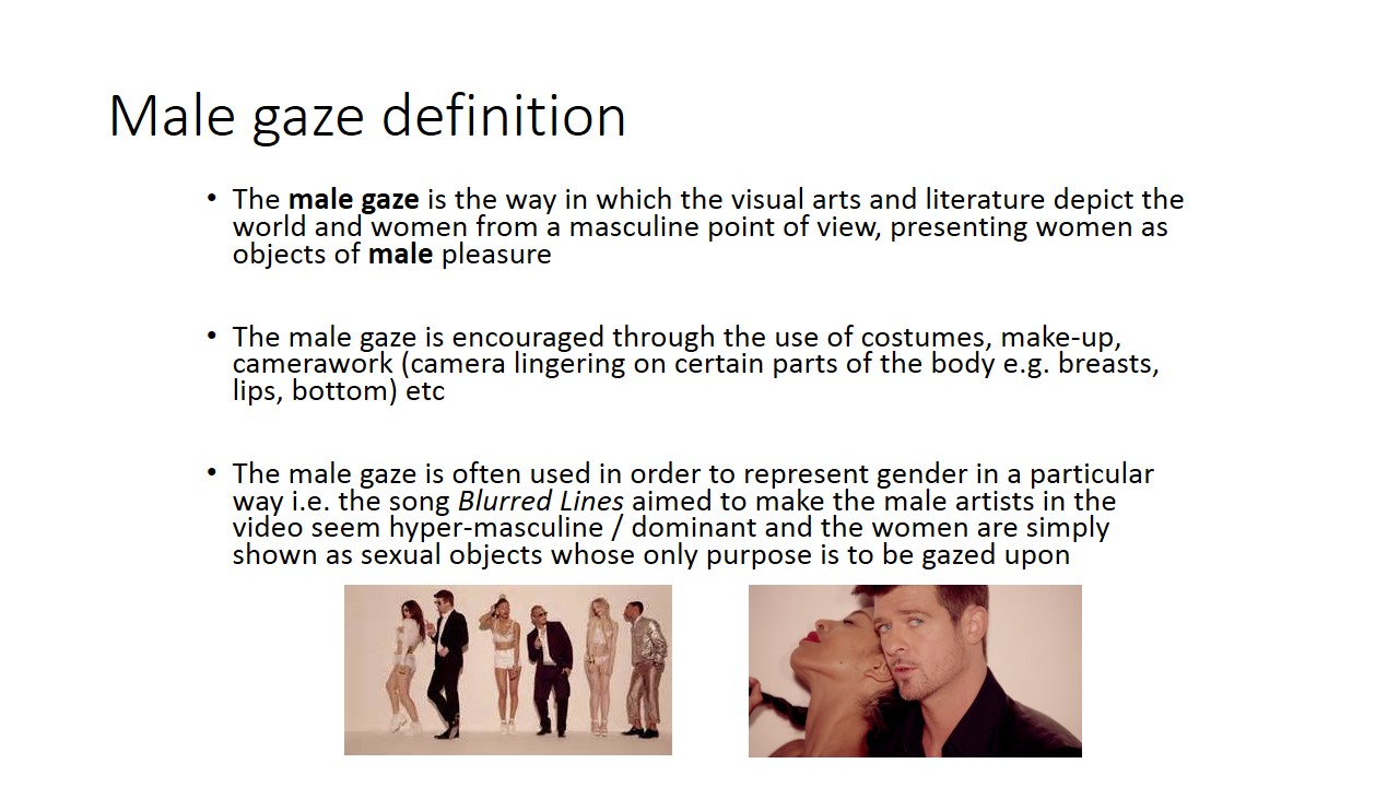 AS Media: Male gaze - PPT slides