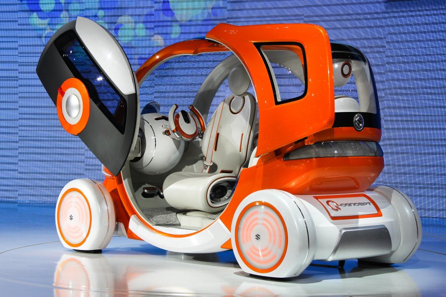 Garage Car: Suzuki combined car and motorcycle Q-Concept Live Photos ...