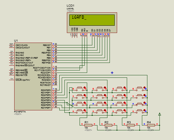 Embedded Systems Tutorial 4x4 Keypad Programming In Pic16f877a Text On Lcdlm016l According