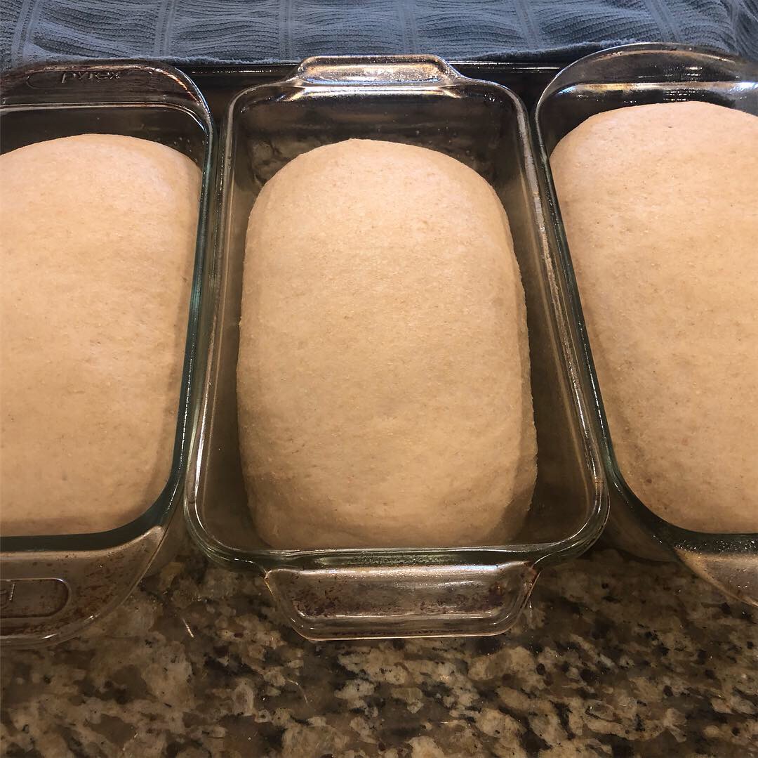 Homemade bread for our large family