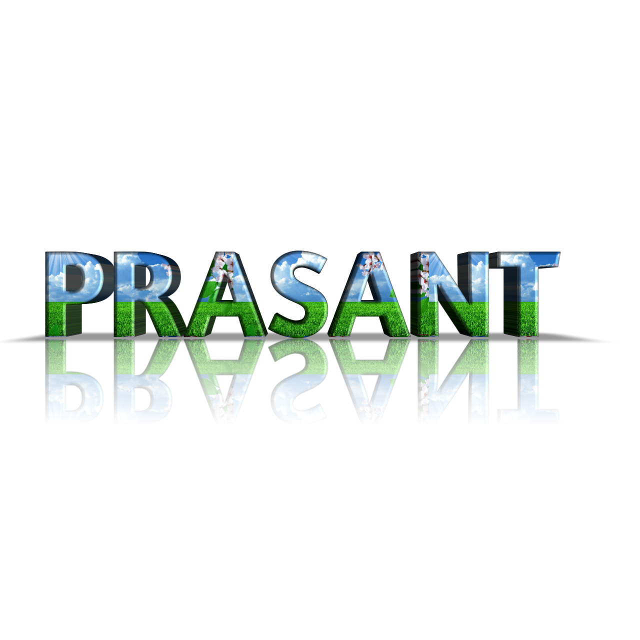 Prasant 3d name PNG image