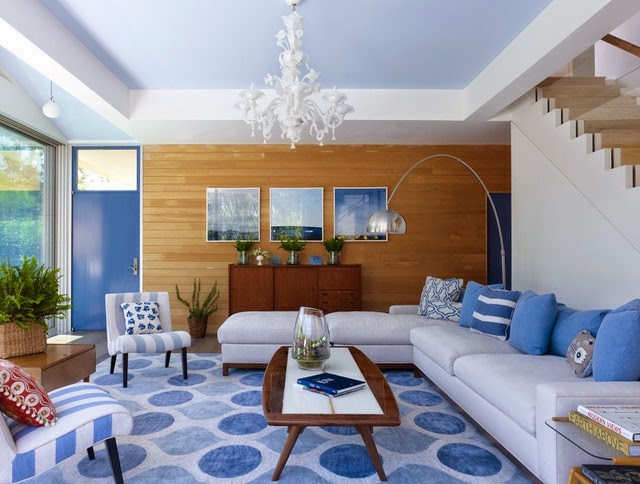 Fotos de salas con muebles azules