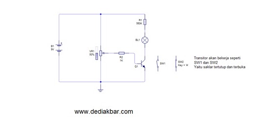 Prinsip Kerja Transistor Sebagai Saklar