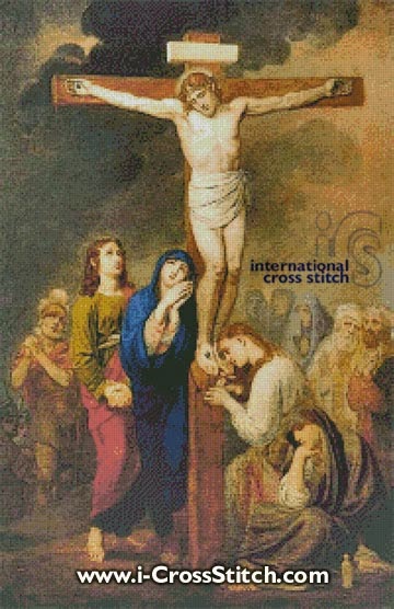 the crucifixion a1827 - Thomas Subandriyo Cross Stitch