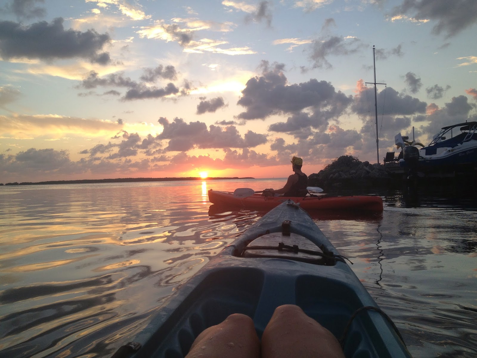 Kayaking at Sunset in The Florida Keys