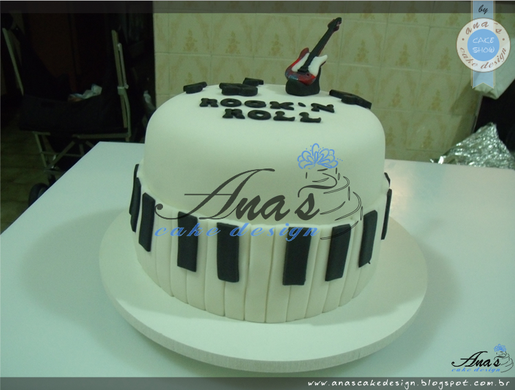 Ana's Cake Design: Bolo Rock 'n Roll