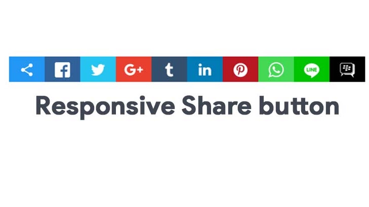 Responsive Social Share Buttons For Blogger With CSS Only