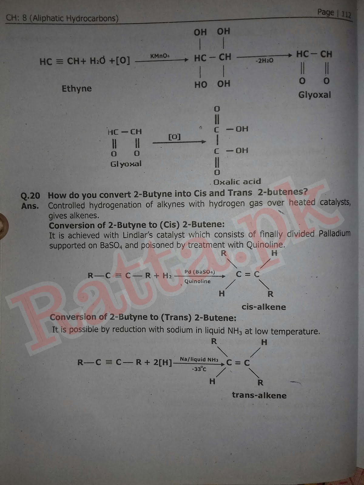FSc 2nd Year Chemistry Chapter 8 Notes [MCQs & Short Questions ...