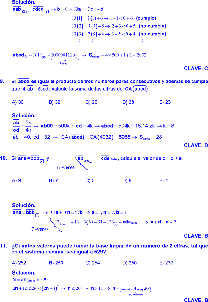 NUMERACIÓN PROBLEMAS RESUELTOS