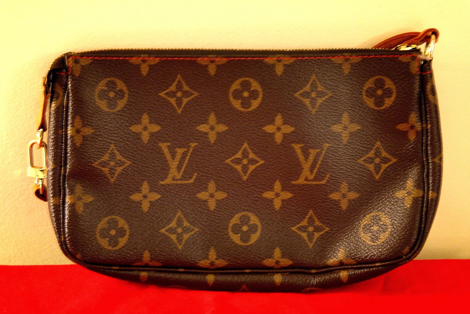 Erin's Loft: LOUIS VUITTON MONOGRAM CHERRY POCHETTE HANDBAG