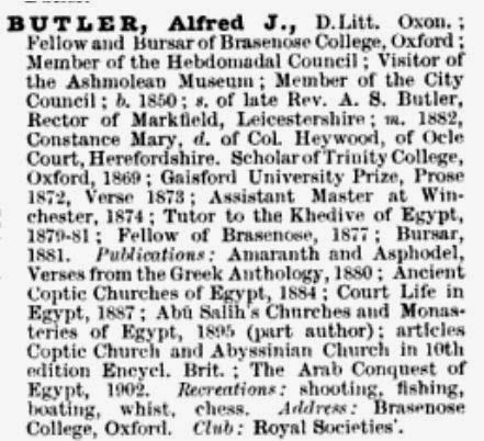 MEI Editor's Blog: Alfred J. Butler, Egypt, and the Copts: Part I