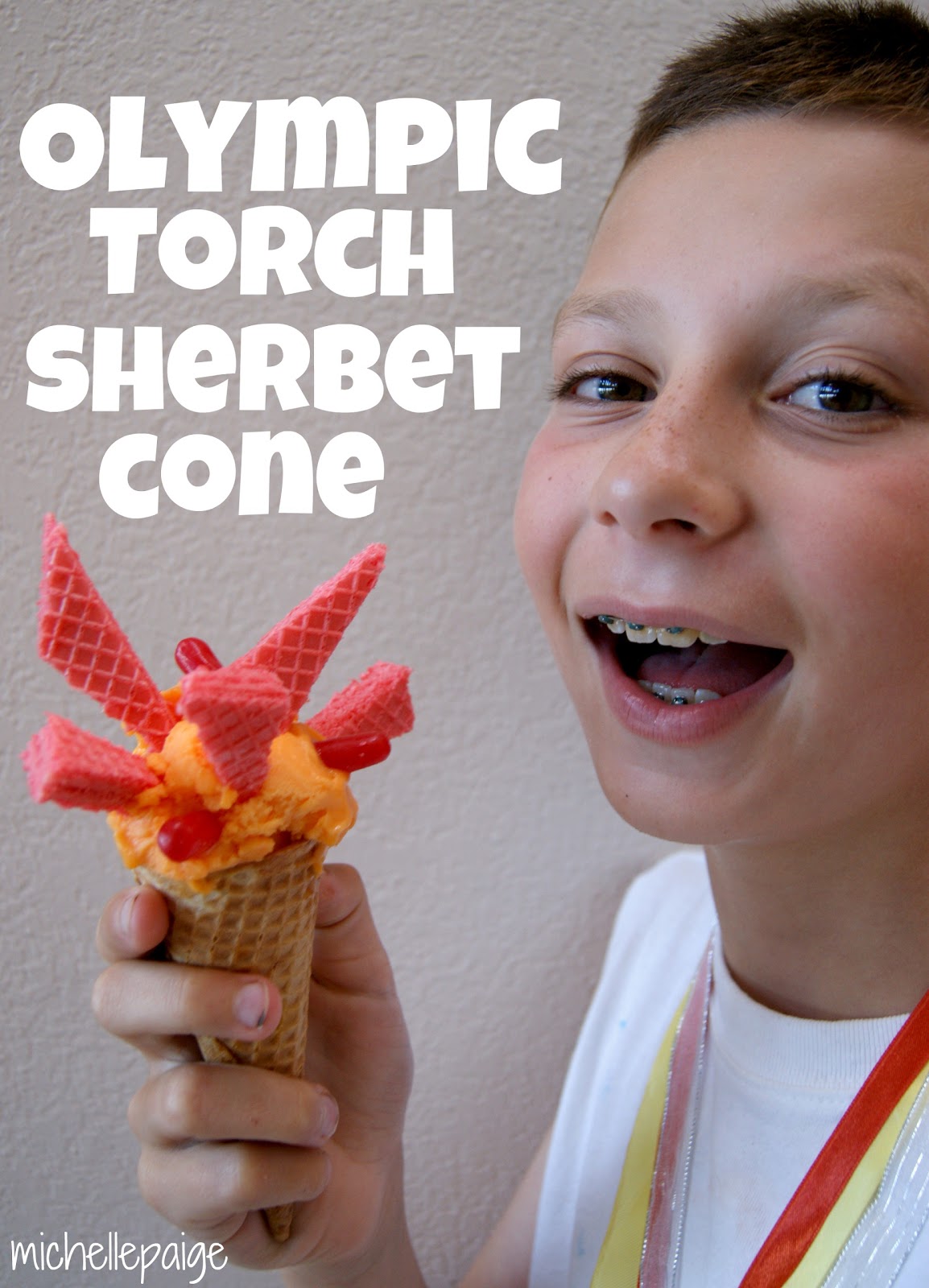 michelle paige blogs: Olympic Torch Sherbet Cone