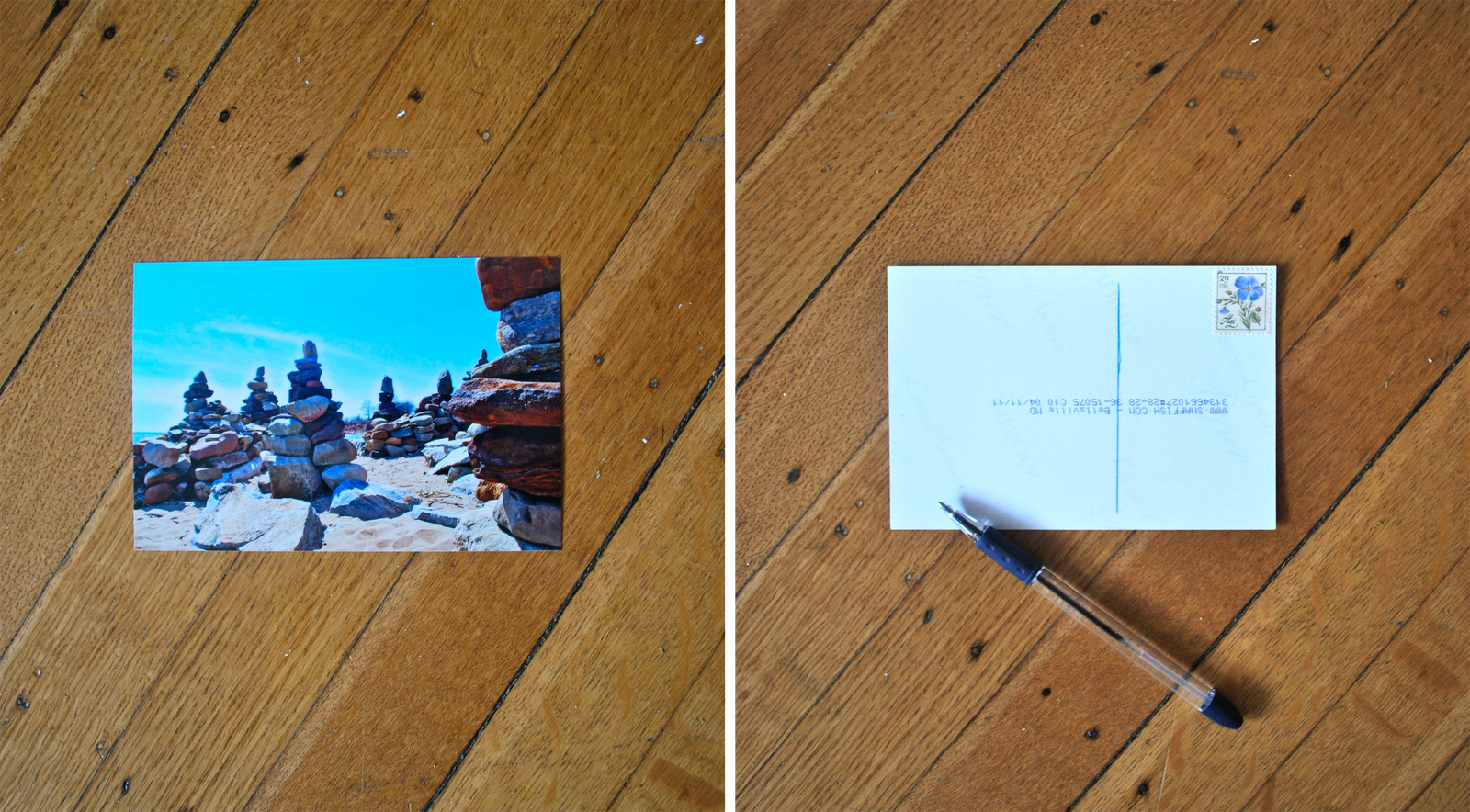 General Overachiever: Making Due With What You Have: Homemade Postcards