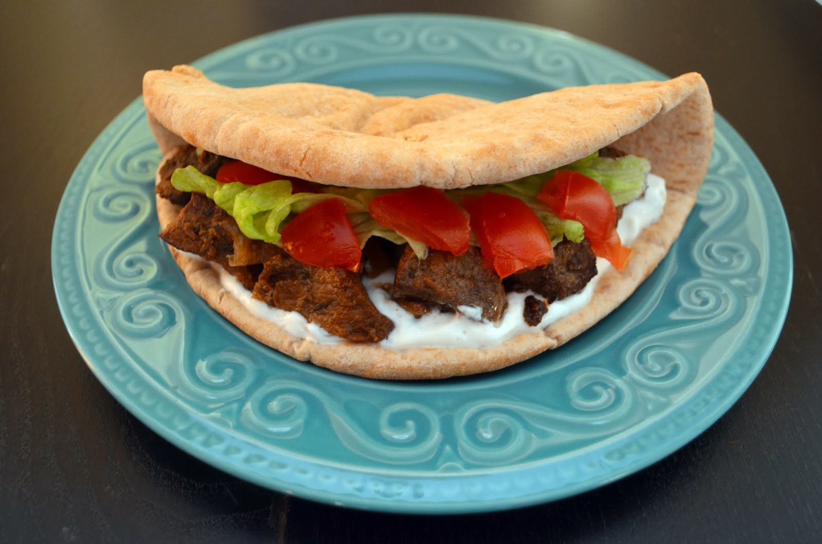 Flavors by Four: Slow Cooker Beef Gyros with Tzatziki Sauce