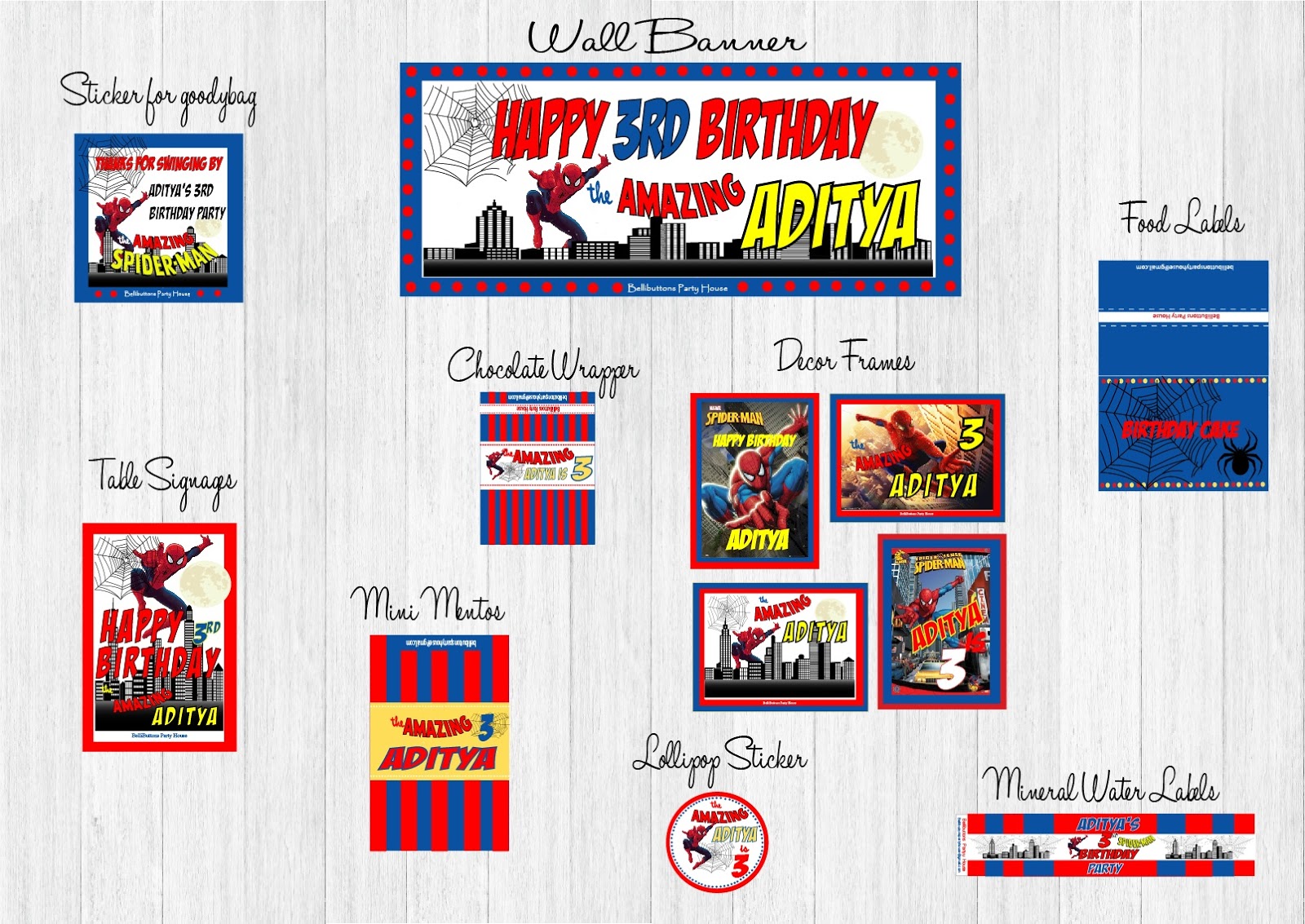 SpiderMAN Party |BelliButtons Party House