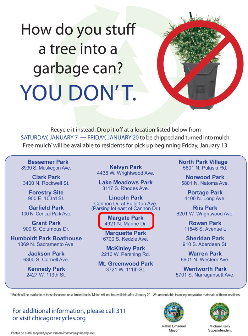 Uptown Update: Recycle Your Tree At Margate Park