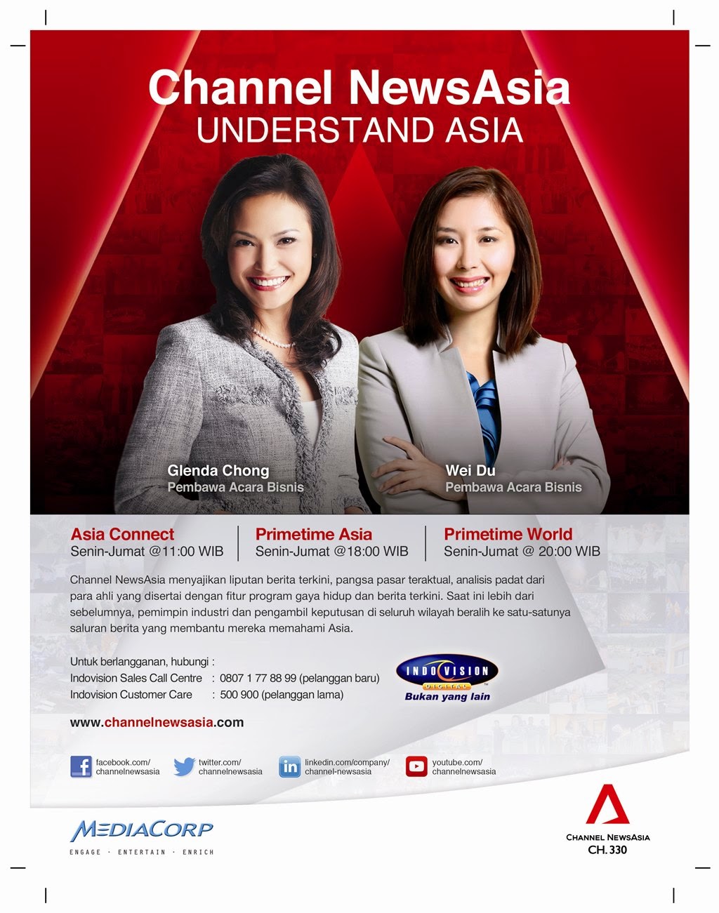 Indovision Official : Channel NewsAsia : Understand Asia