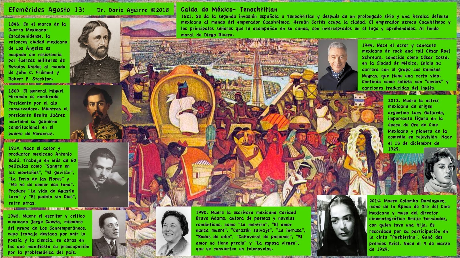 El maestro: Efemérides Mexicanas Agosto 13