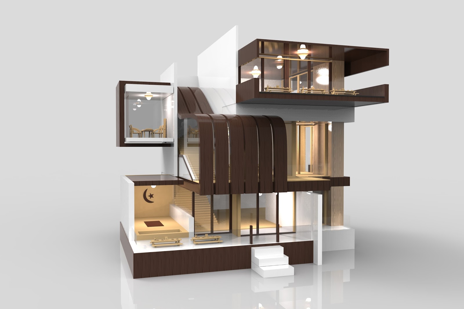 3D Modelling (Architecture) ( Desain Produk Telkom University)