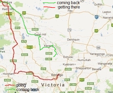 4 pedals & 4 paws: Koondrook to Pyramid Hill