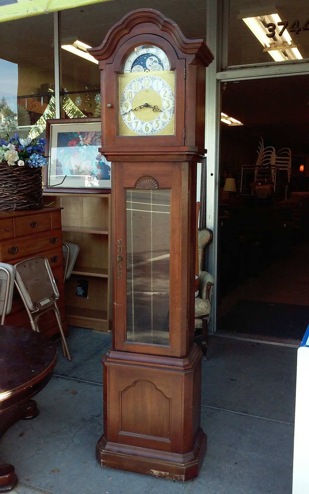 UHURU FURNITURE COLLECTIBLES SOLD 9340 Ridgeway Grandfather Clock 85 UHURU FURNITURE COLLECTIBLES SOLD 9340 Ridgeway Grandfather Clock 85