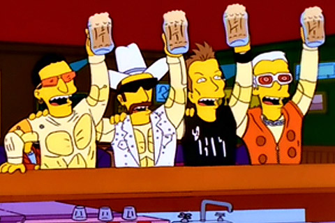 Los Simpsons: Bandas y solistas que aparecen en los simpsons