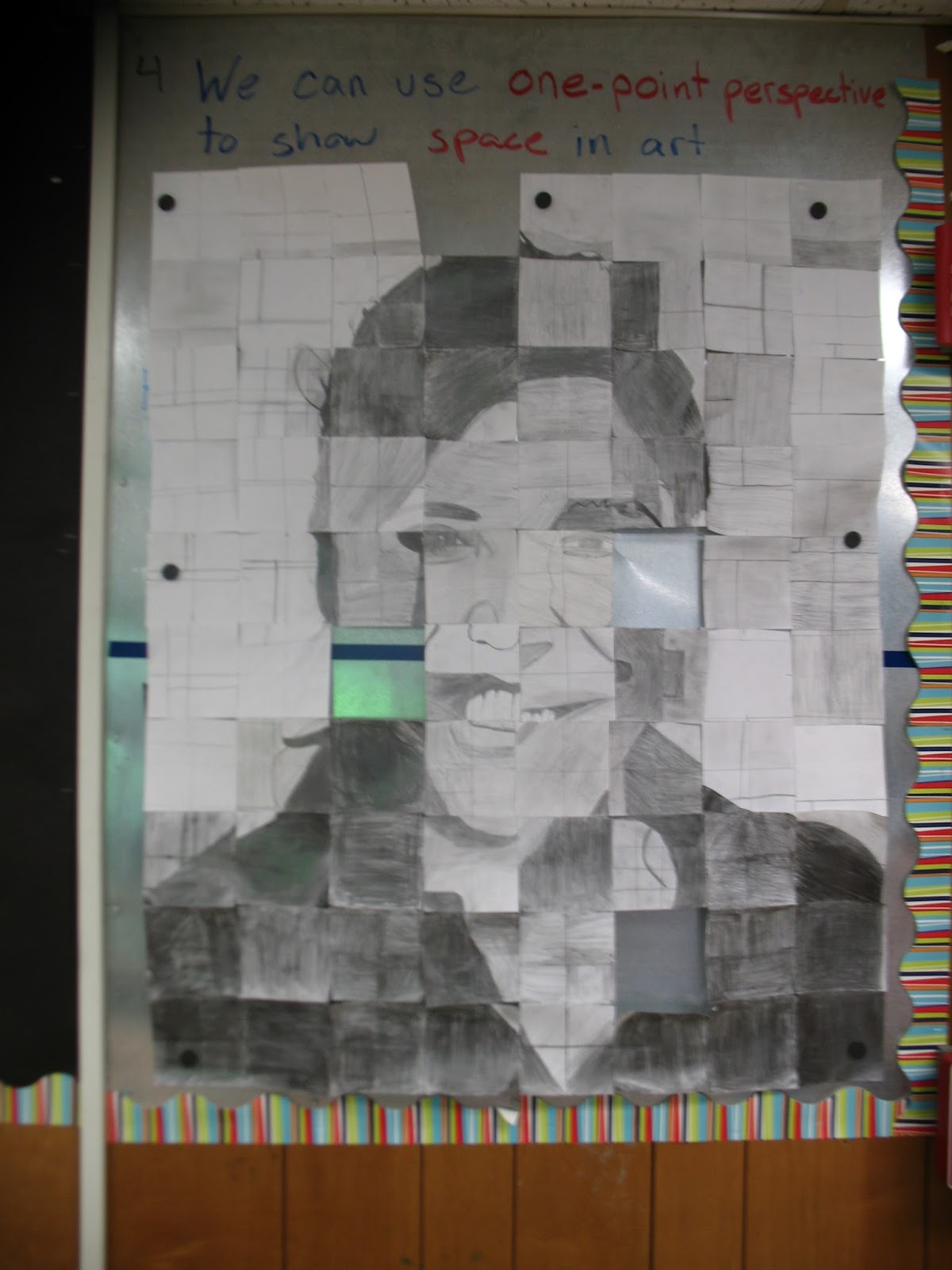 Art With Mr. Fleming: Collaborative Grid Portraits