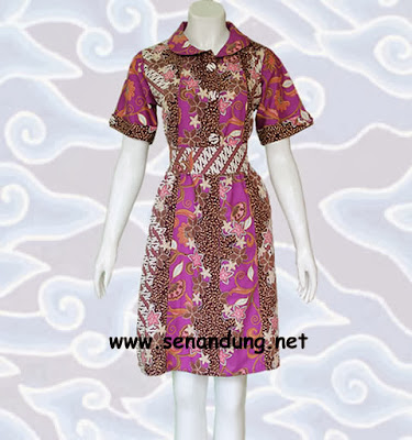 Baju Dress Batik Cantik